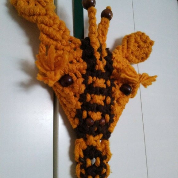 Hand Crafted | Wall Decor | Macrame Giraffe Boho African Safari Rope ...